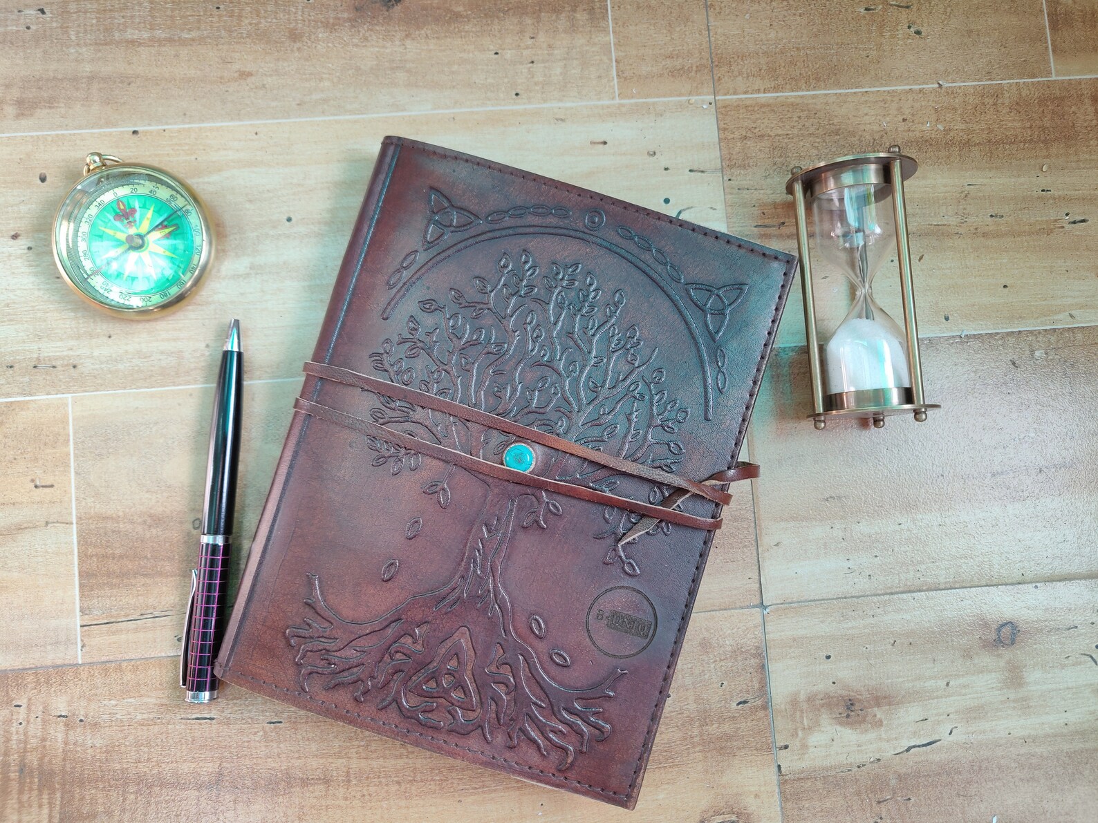 Leather Journal Tree of Life Journal Personalized Journal - Etsy