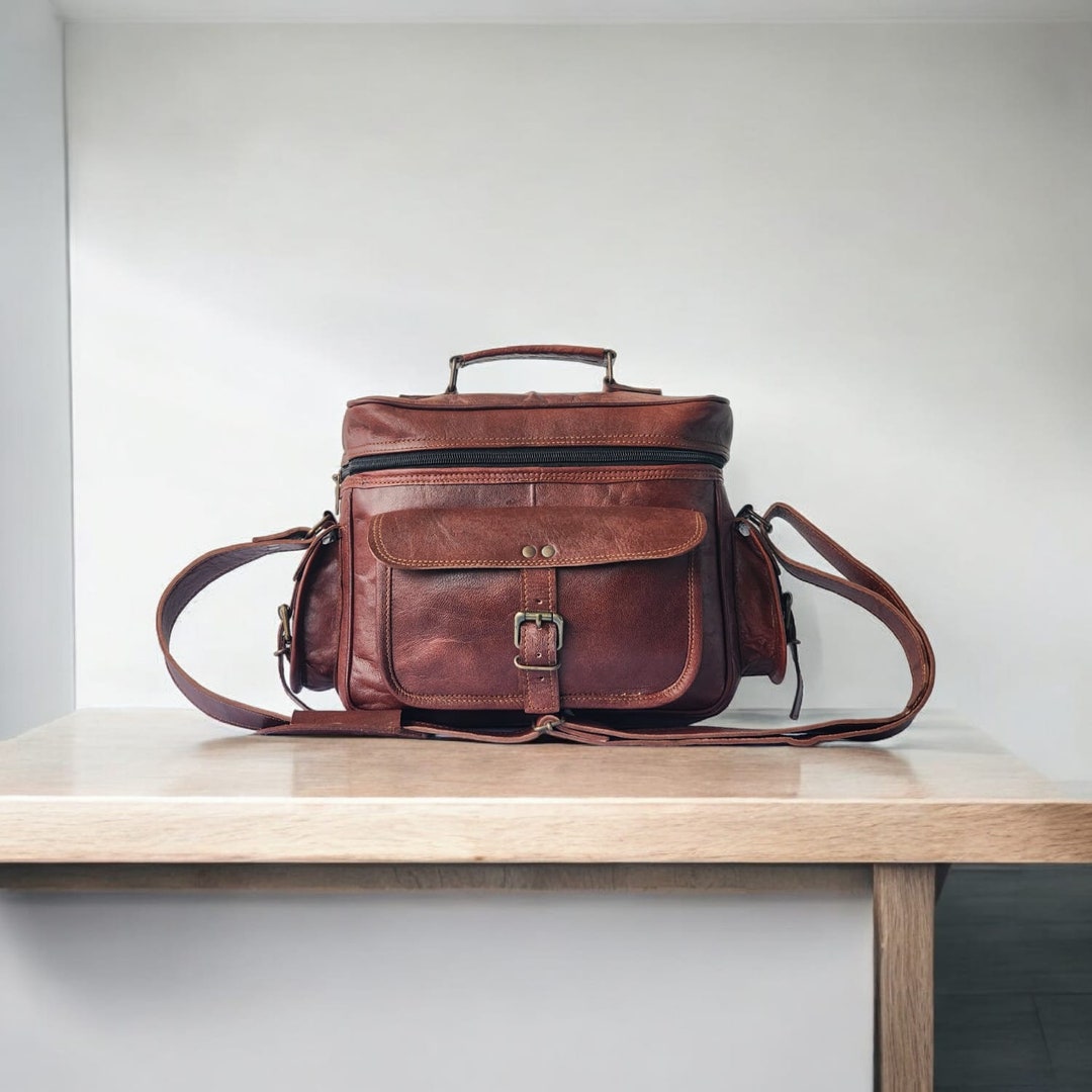 Leather Camera Bag - Personalized DSLR & Mirrorless Camera Case ...