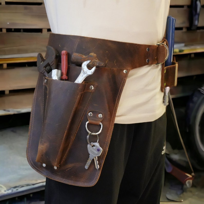 Personalized Leather Tool Belt, Top Grain, Adjustable Utility Belt - Etsy