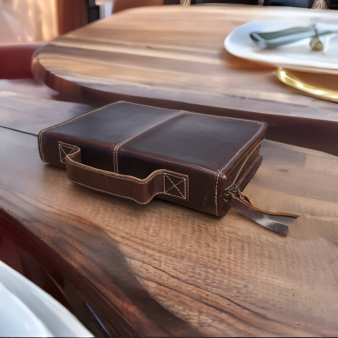 Custom Leather Bible Cover, Engraved Book Cover, Personalized Bible ...