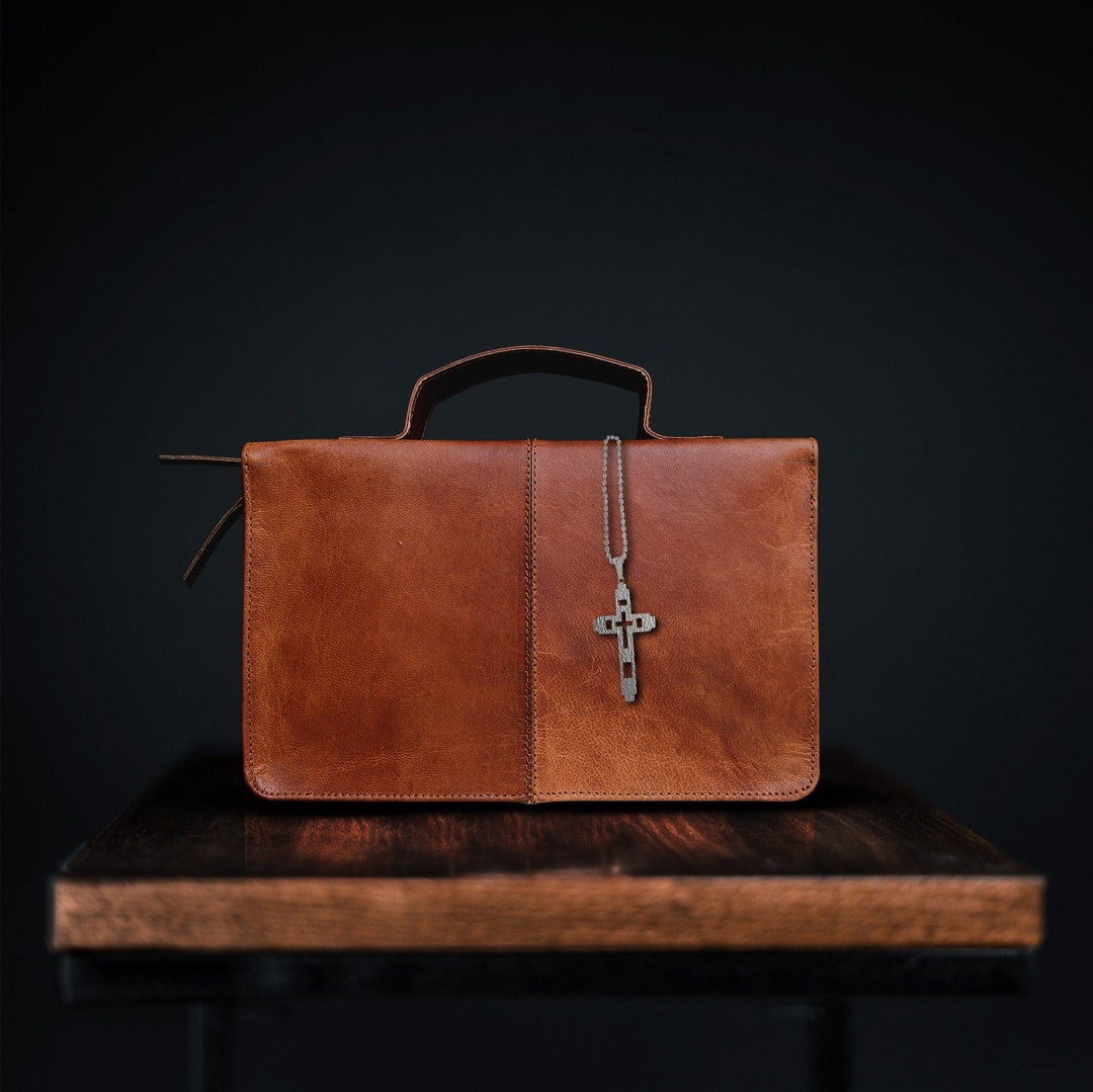 Custom Leather Bible Cover, Engraved Bible Cover, Customized Book Cover ...