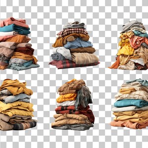 Stack of Clothes Style Clipart – Clip Art Commercial Use, PNG Images ...