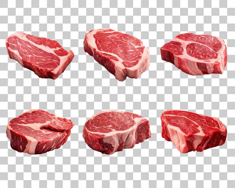 Raw Beef Stake Clipart – Clip Art Commercial Use, PNG Images, Digital ...