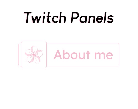 Cherry Blossom Twitch Panels Streamer Graphics Vtuber - Etsy