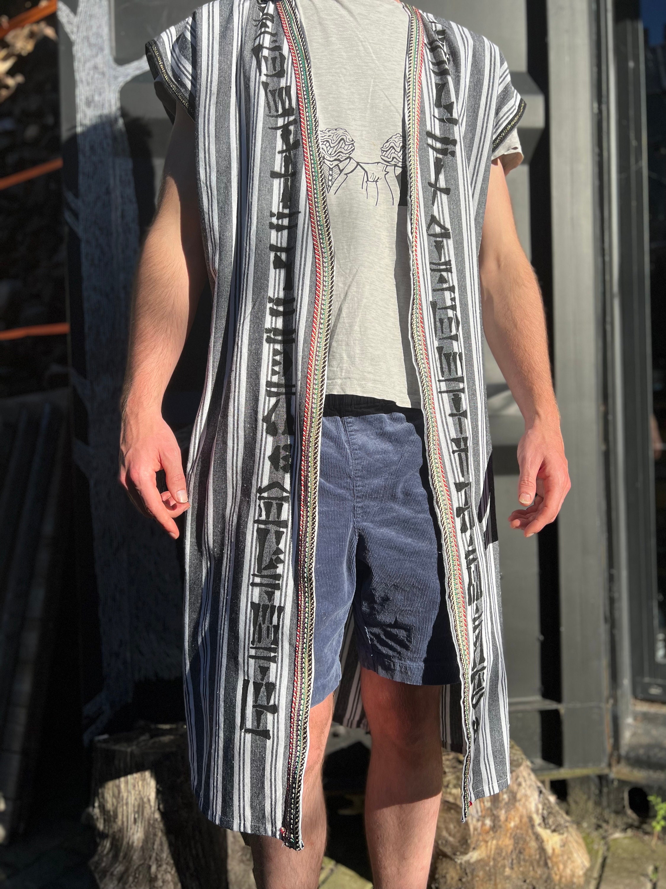 Sumerian Arabic Art Letters & Colorful Details, Unique Boho Unisex ...