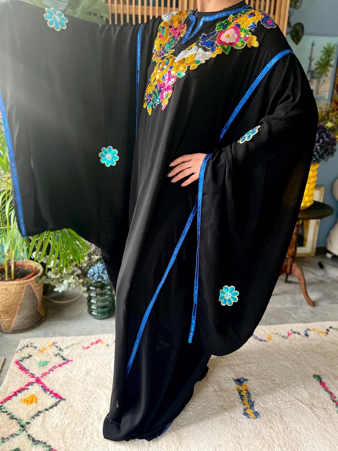 Traditional Dubai Iraqi Arabic Hashmi Kaftan Kimono Abaya Wedding Party ...