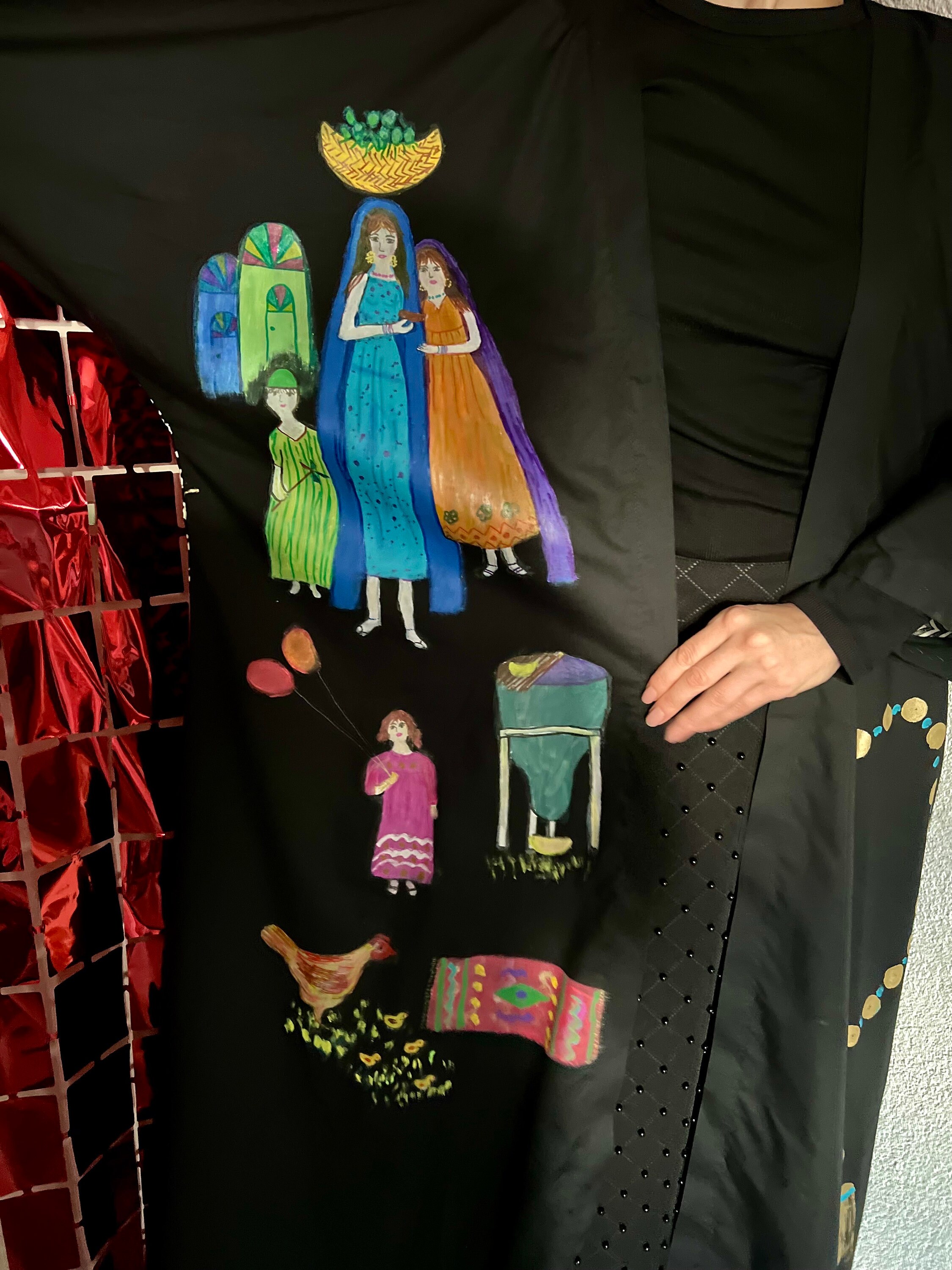 Textile Paint Arabic Iraq Palestine Landscape Keffiyeh Print - Etsy