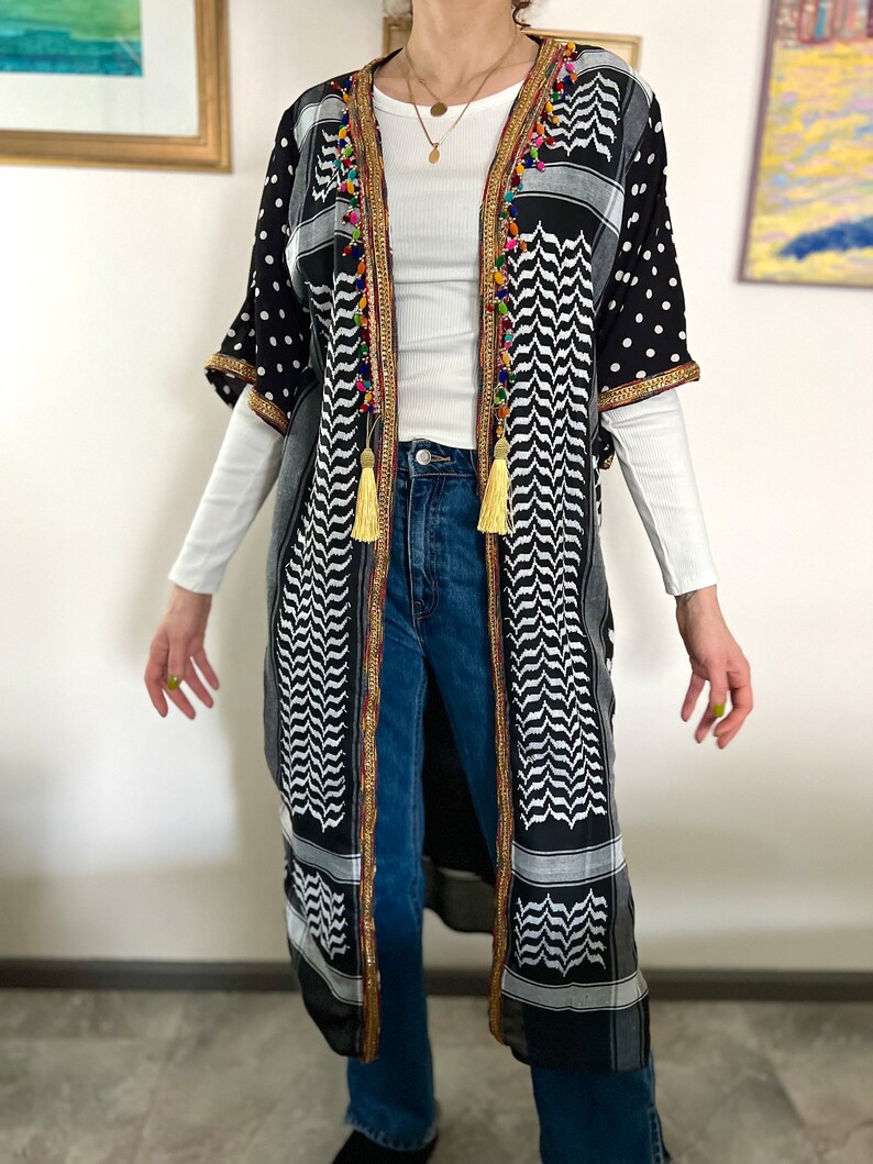 B/W Arabic-palestine-iraq Pattern, Keffiyeh/shemagh/kufiya Ruffles ...