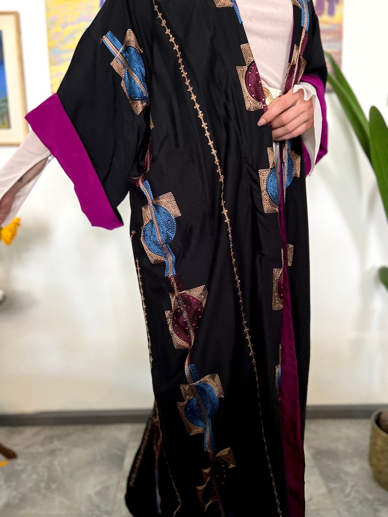 Arabic-iraqi-dubai Style Dress Fashion Colorful Sequins Embroidery ...