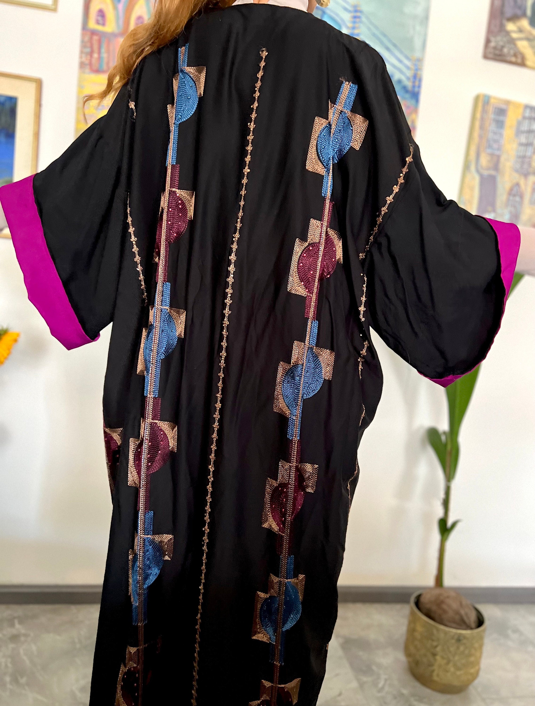 Arabic-iraqi-dubai Style Dress Fashion Colorful Sequins Embroidery ...