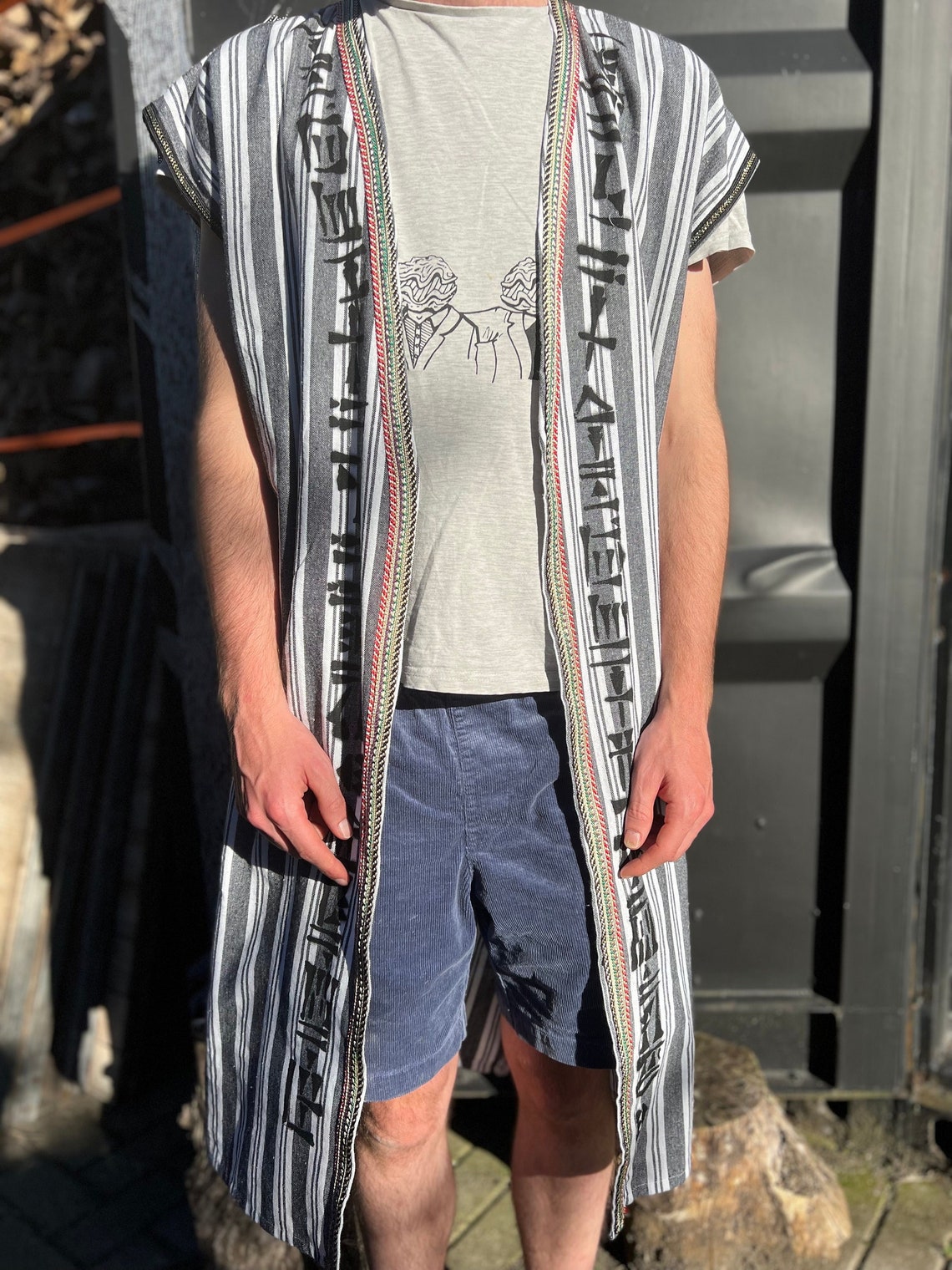 Sumerian Arabic Art Letters & Colorful Details, Unique Boho Unisex ...