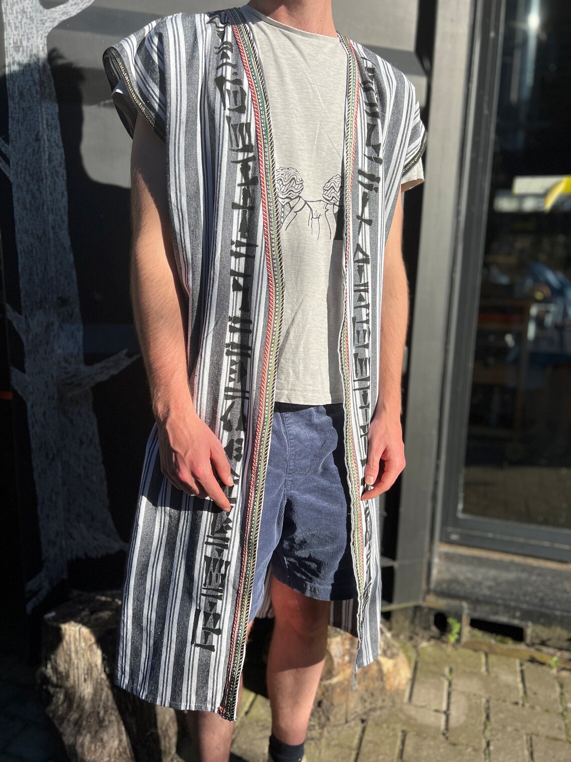 Sumerian Arabic Art Letters & Colorful Details, Unique Boho Unisex ...