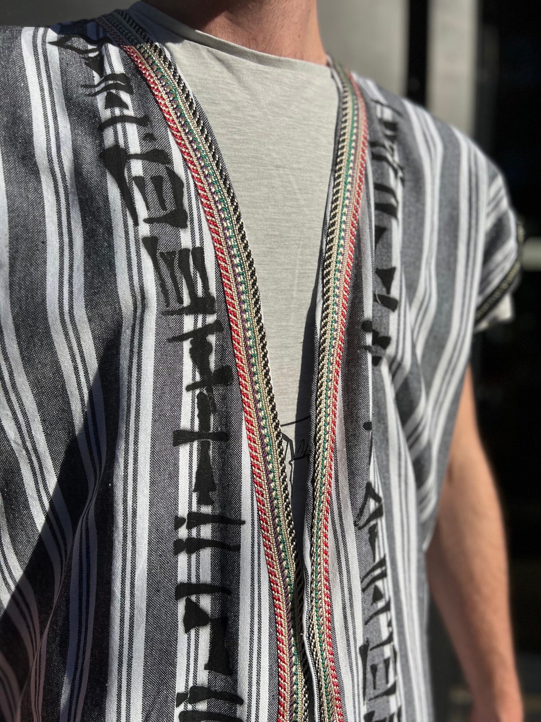 Sumerian Arabic Art Letters & Colorful Details, Unique Boho Unisex ...