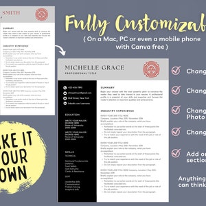 Firefighter Resume Template CANVA 2024 MODERN Fire Chief, Fire ...