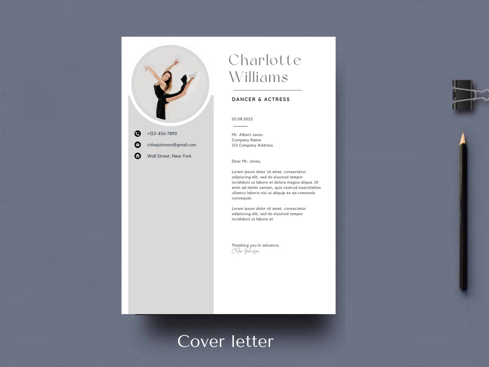 Ballet Resume Template Canva Ballerina Audition Theatre Resume Template ...