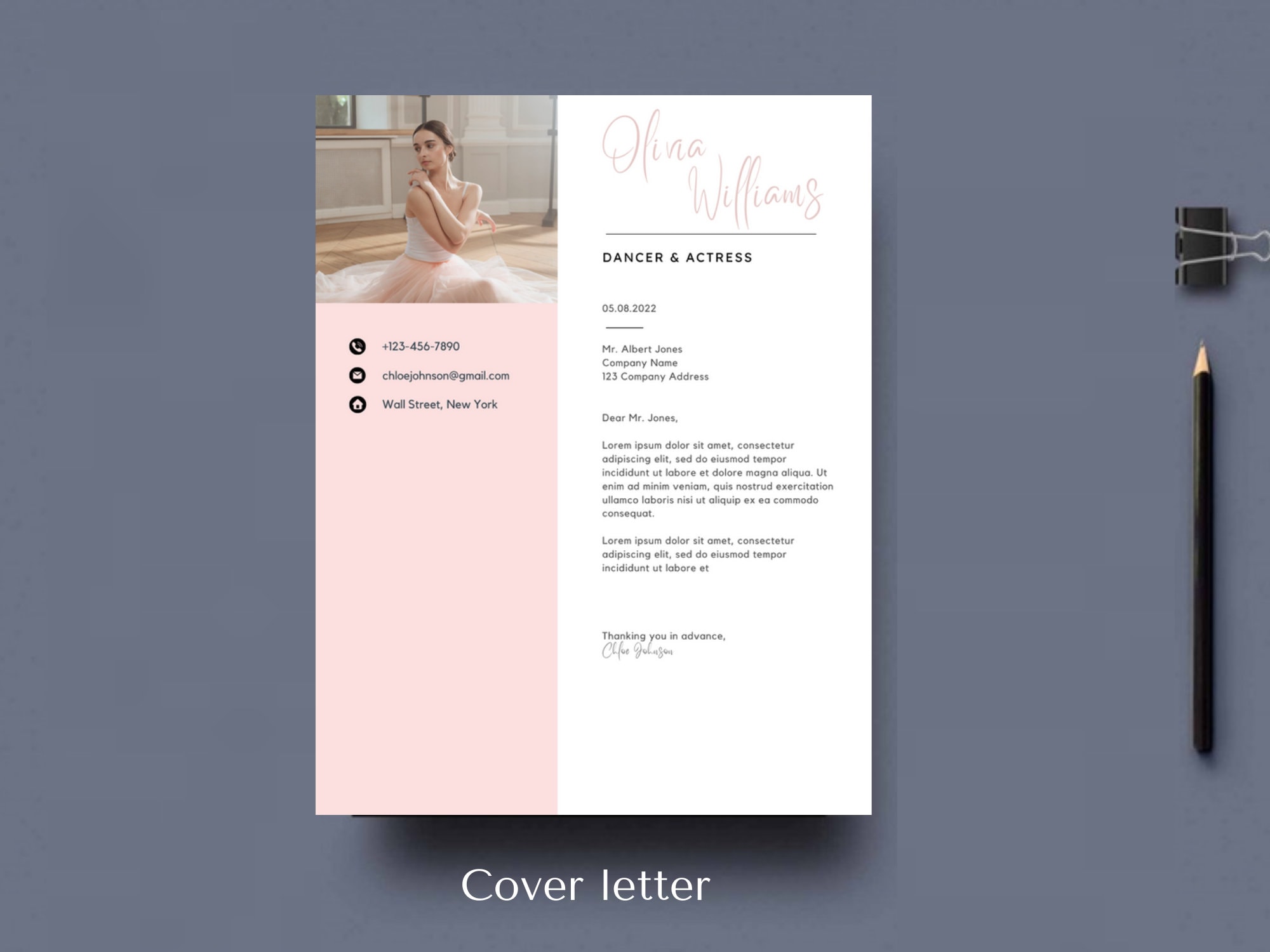 Ballet Resume Template Canva Ballerina Audition Theatre Resume Template ...