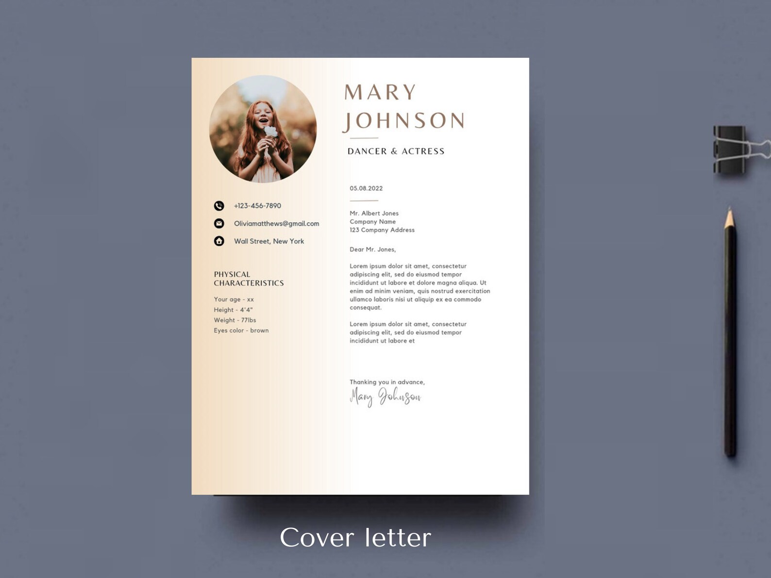 Child Actor Resume Template Canva Child Acting Resume Format for ...