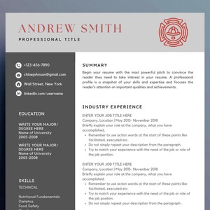 Firefighter Resume Template CANVA 2024 MODERN Fire Chief, Fire ...
