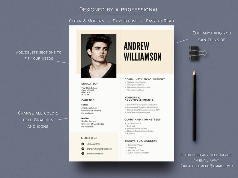 Fraternity Resume Template Canva Fraternity Rush Resume Etsy