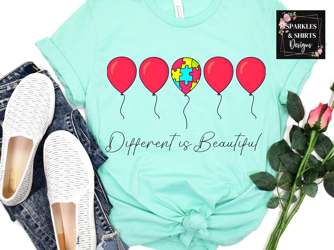 Different is Beautiful, Autism Png, Autism Design, Autism Shirt, Autism ...