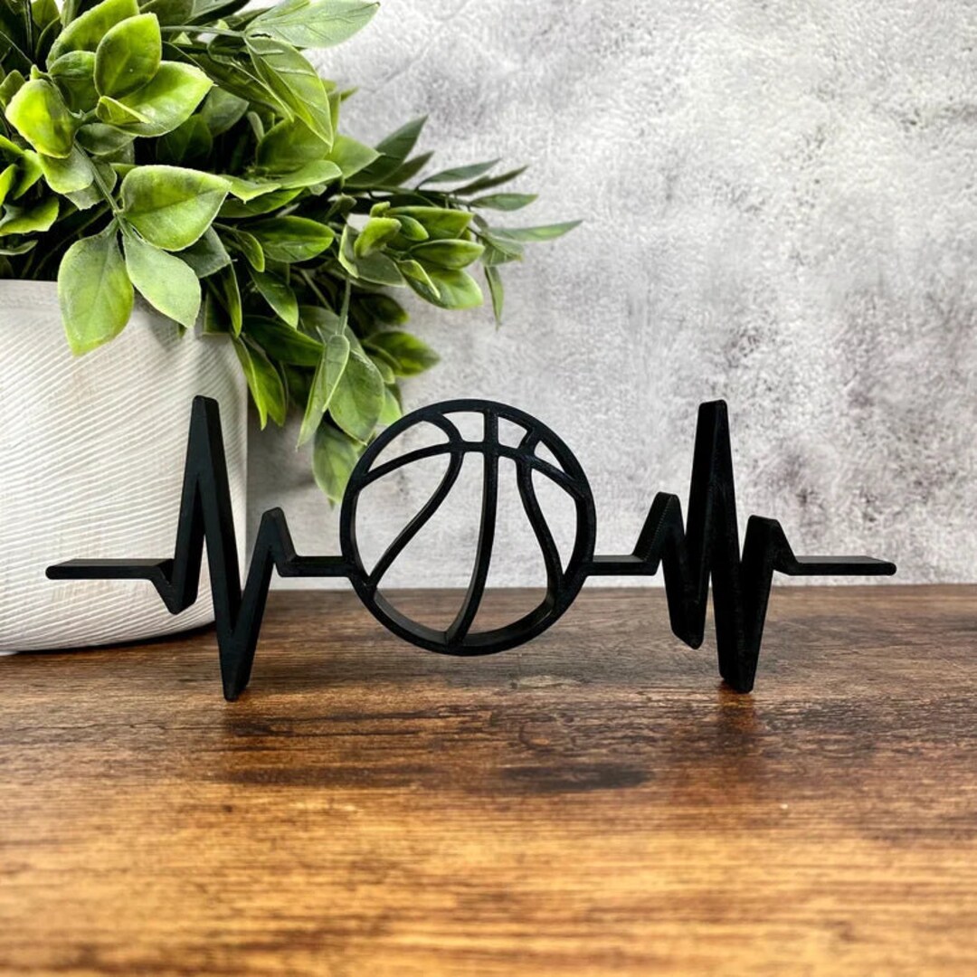 Basketball Heartbeat Sign 3D Printed Decoration Art Accessories ...