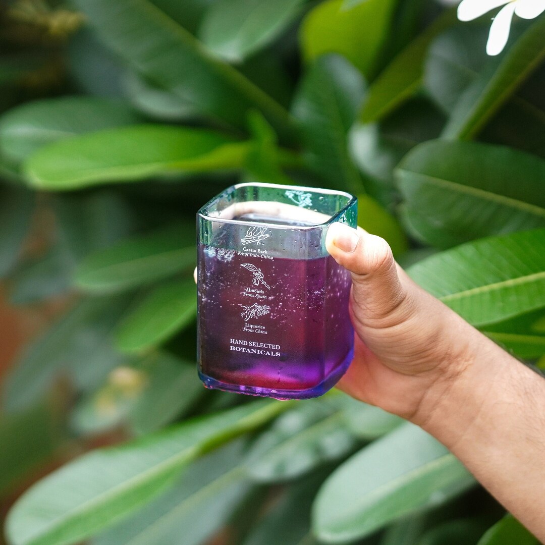 Upcycled Bombay Sapphire Gin Glass, Unique Gin Lovers Gift, Handmade ...