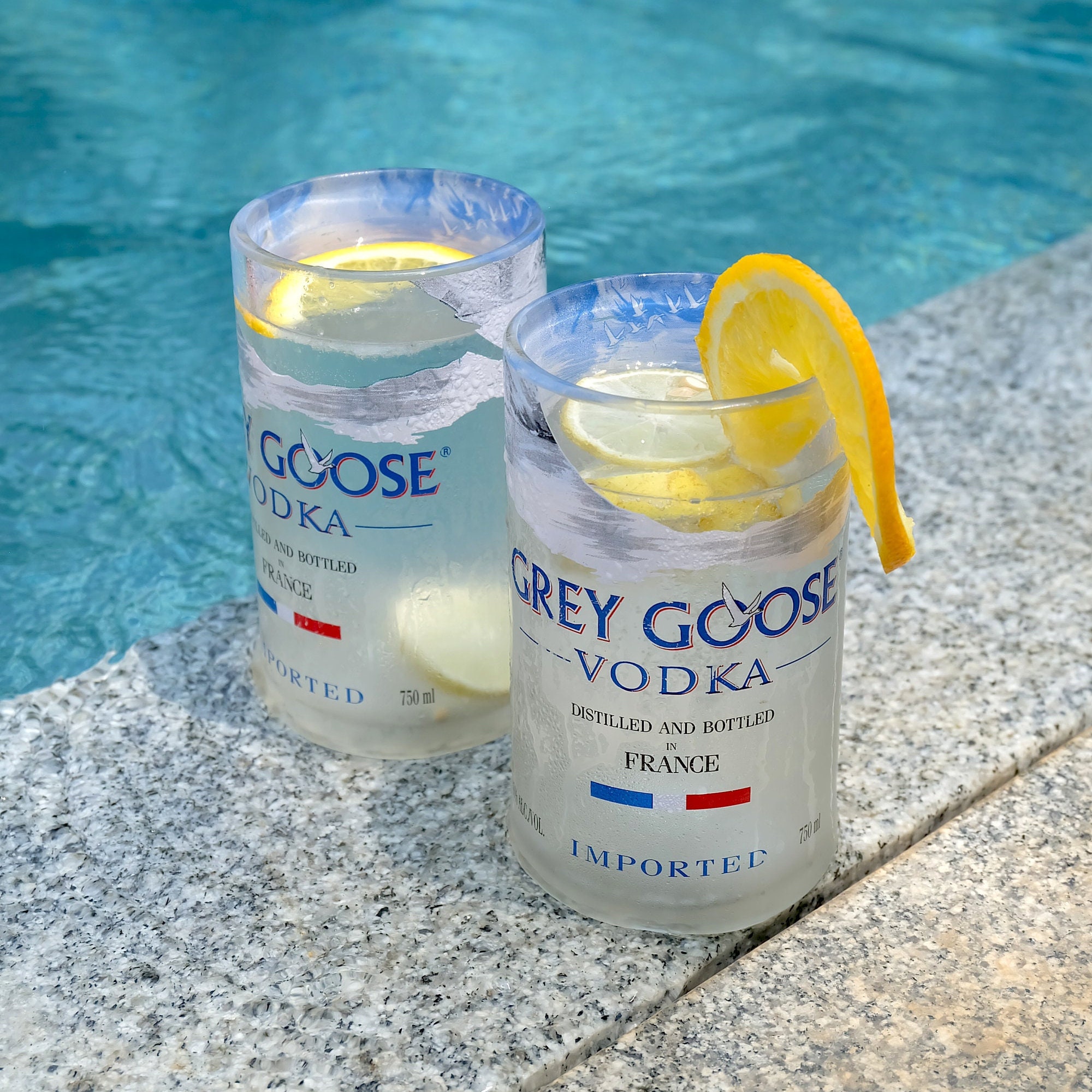 Upcycled Grey Goose Vodka Glass, Unique Vodka Lover Gift, Handmade ...