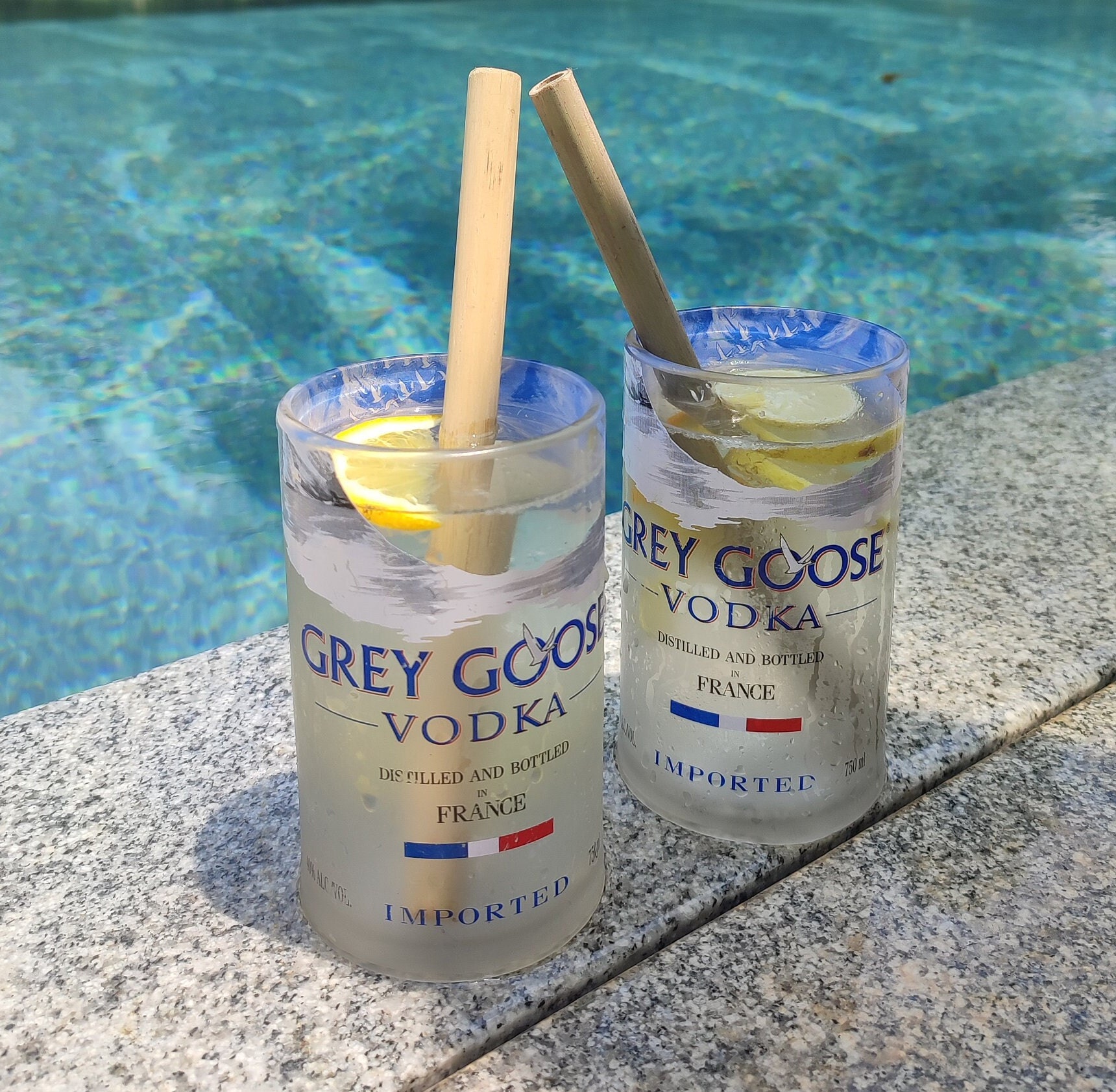 Upcycled Grey Goose Vodka Glass, Unique Vodka Lover Gift, Handmade ...