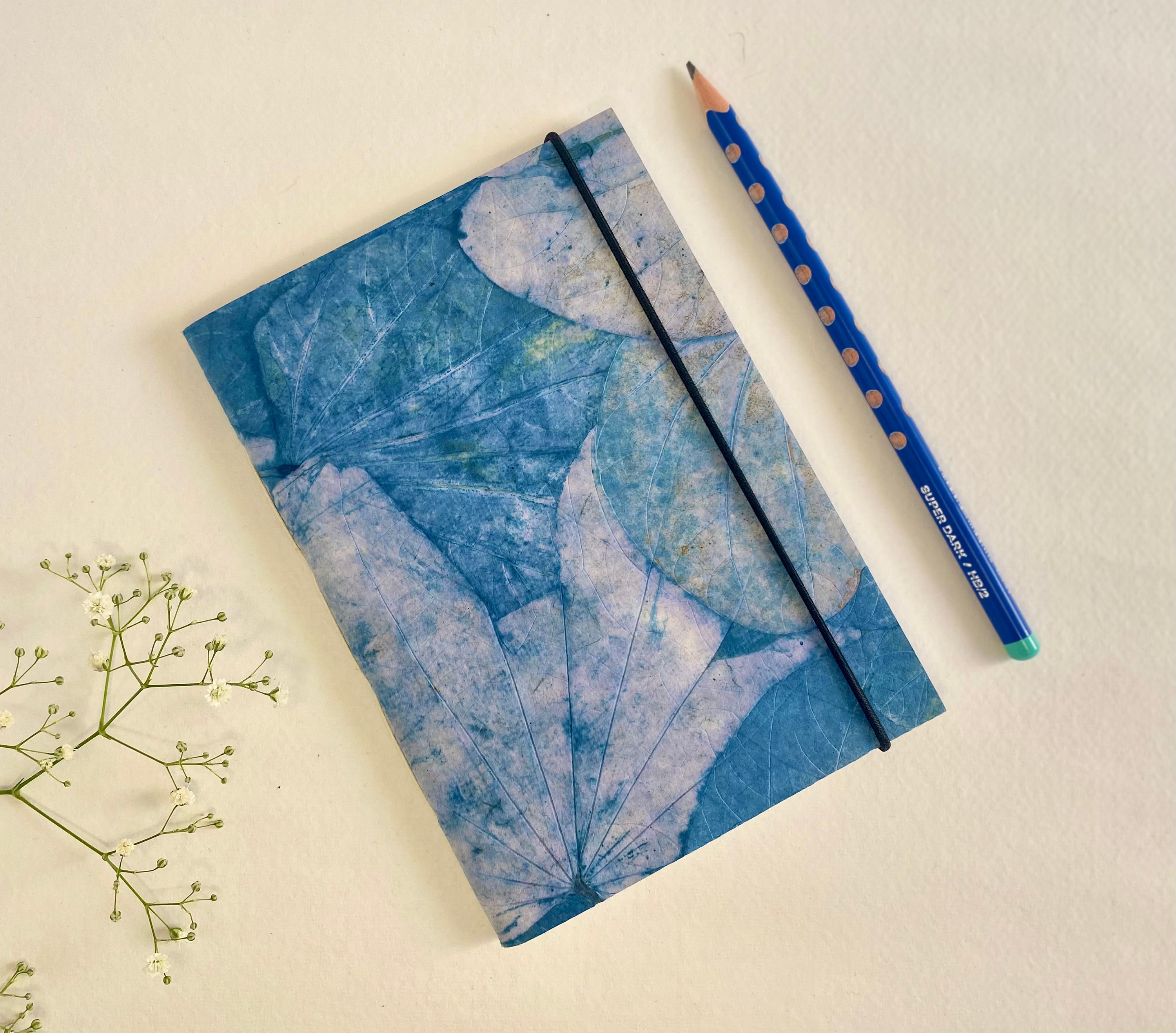 Handmade Lotus Pond Diary Writing Notebook Recycled Handmade - Etsy