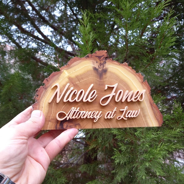 Rustic Name Plate - Etsy