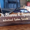 U.S. Army & Air Force Custom Desk Name Plate, All-in-one Personalized ...
