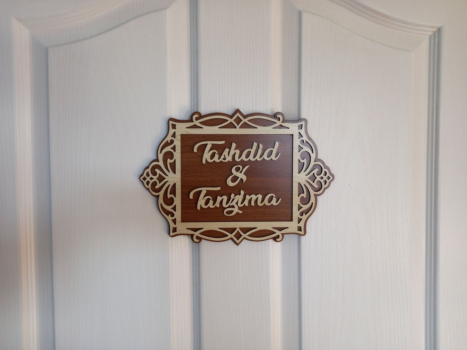 Personalized Door Name Plate Front Door Sign Wall Name | Etsy