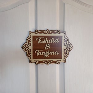 Personalized Door Name Plate, Front Door Sign, Wall Name Plate, Family ...