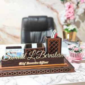 Custom Design Handmade Desk Name Sign. Multi-purpose Desk Name Holder ...