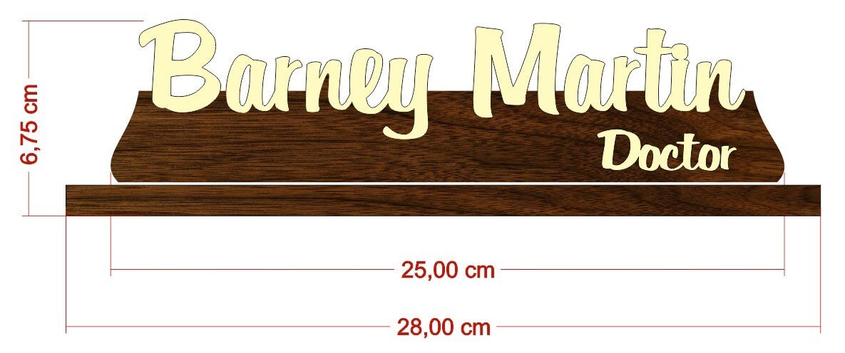 Personalized Wooden Desk Name Plate, Handmade Custom Design Table Name ...