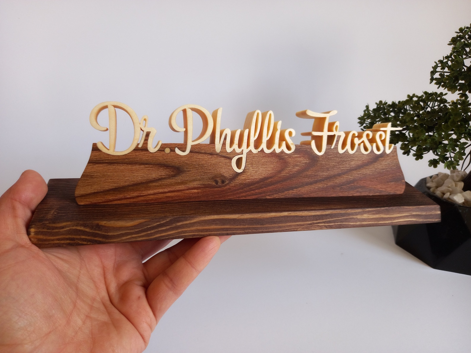 Handmade Special Design Wooden Table Name Holder Personalized - Etsy