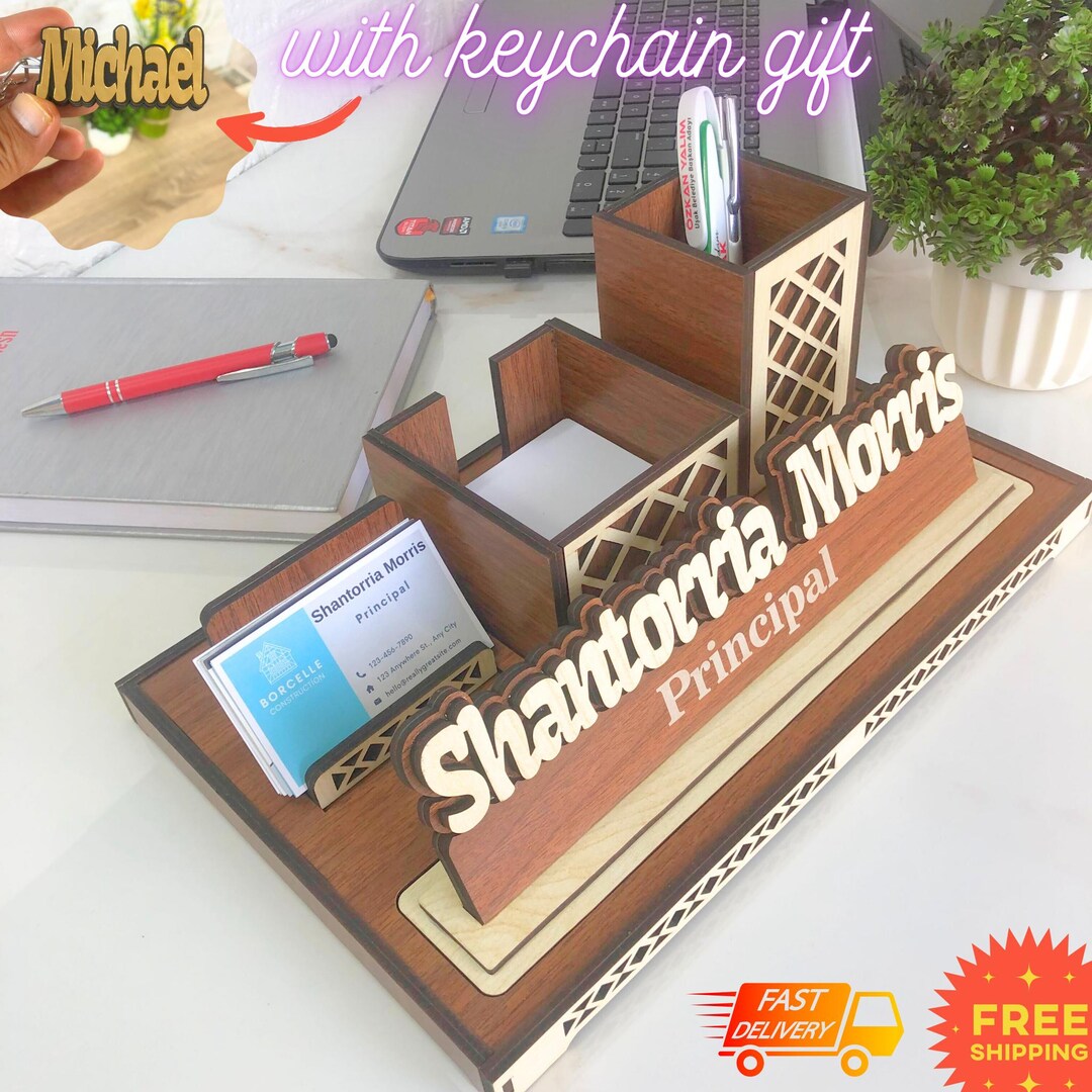 Name Plate for Desk, Custom Desk Sign for Bosses and Principals ...