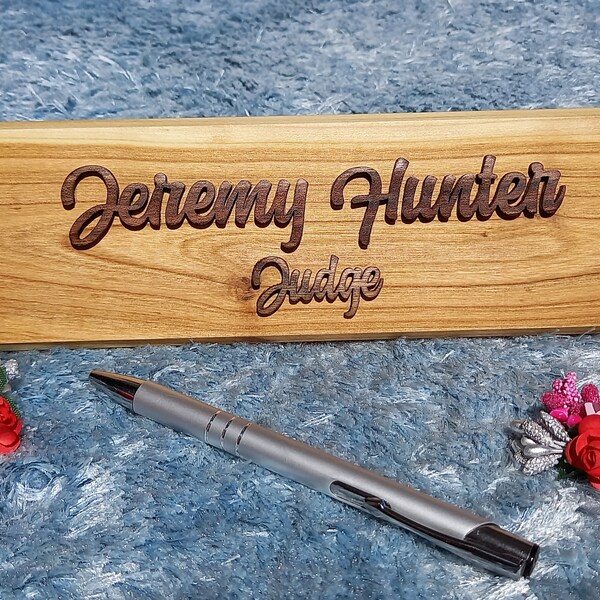 Judge Name Plate - Etsy