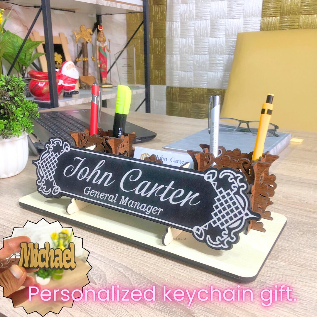 Personalized Desk Name Plate, Custom Desing Name Sign, Personalized ...