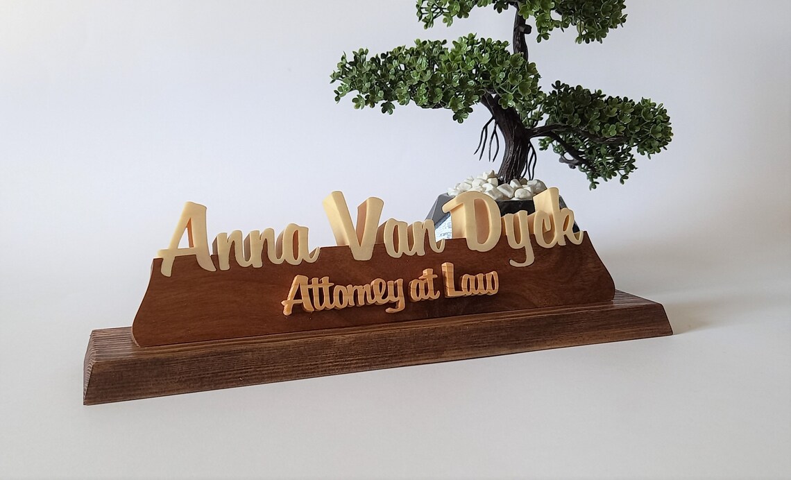 Handmade Special Design Wooden Table Name Holder Personalized - Etsy