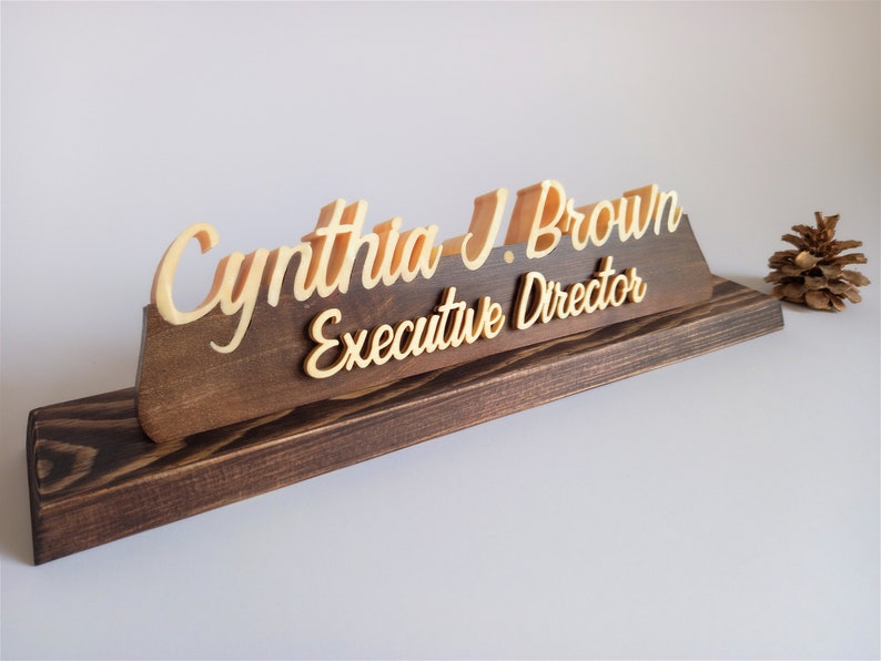 Handmade Special Design Wooden Table Name Holder Personalized - Etsy