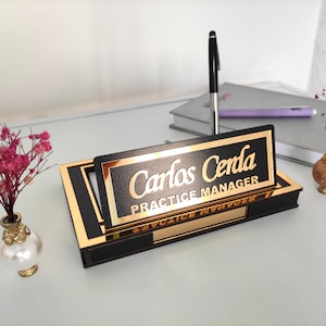 Custom Desing Desk Name Plate , Custom Office Decor Name Plate Sign ...