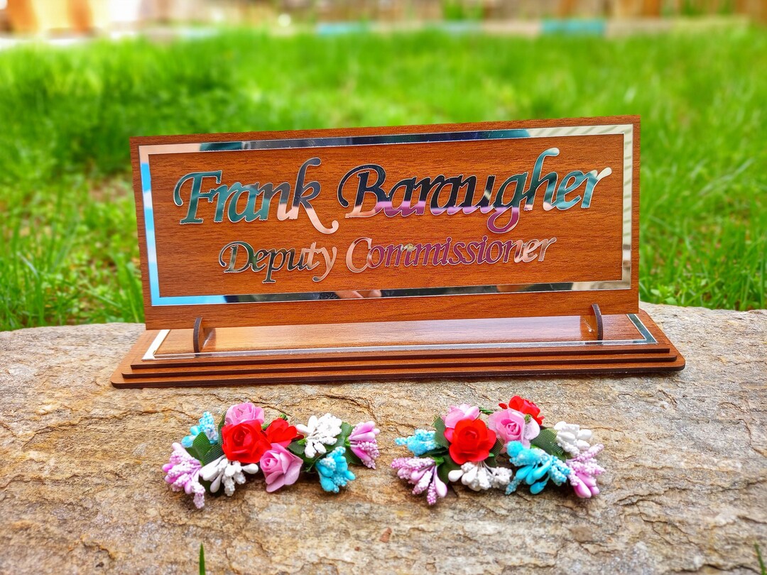 Customized Executive Desk Name Plate , Personalized Name Sign, Office ...