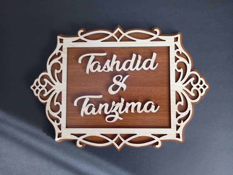 Personalized Door Name Plate Front Door Sign Wall Name | Etsy