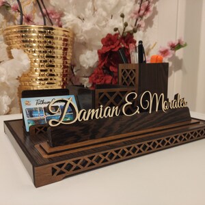Custom Design All-duty Desk Name Plate, Table Name Plate With Business ...