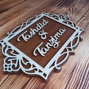 Personalized Door Name Plate, Front Door Sign, Wall Name Plate, Family ...