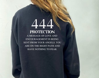 444 Number Hoodie - Etsy