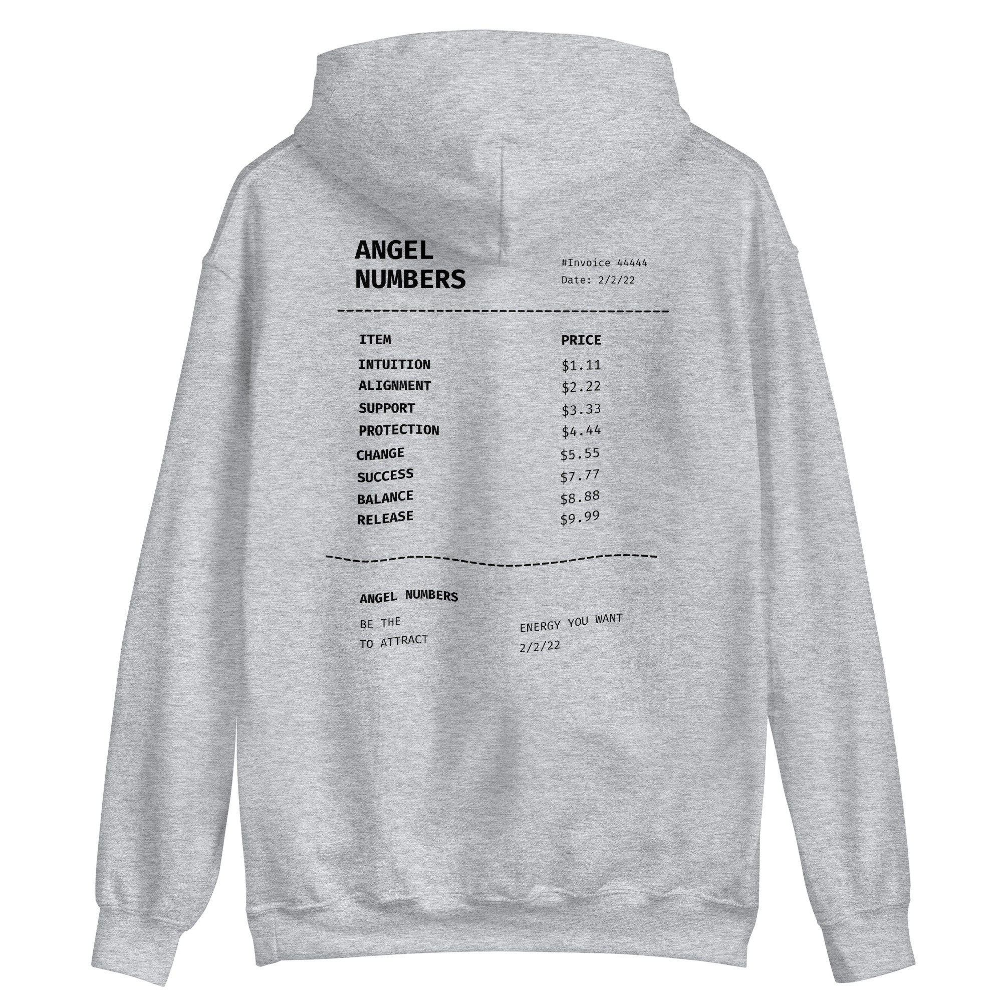 Angel Numbers Hoodie Trendy Hoodie Oversized Hoodie VSCO - Etsy