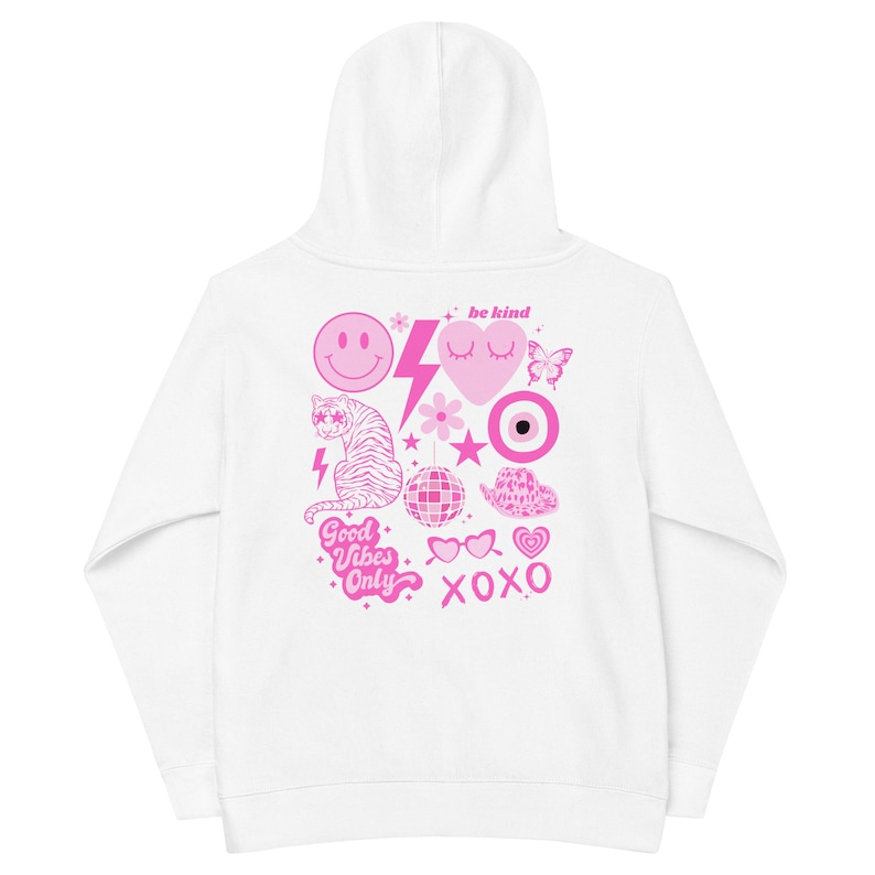 Kids Preppy Hoodie Pink Preppy Preppy Gift Youth Size Preppy - Etsy