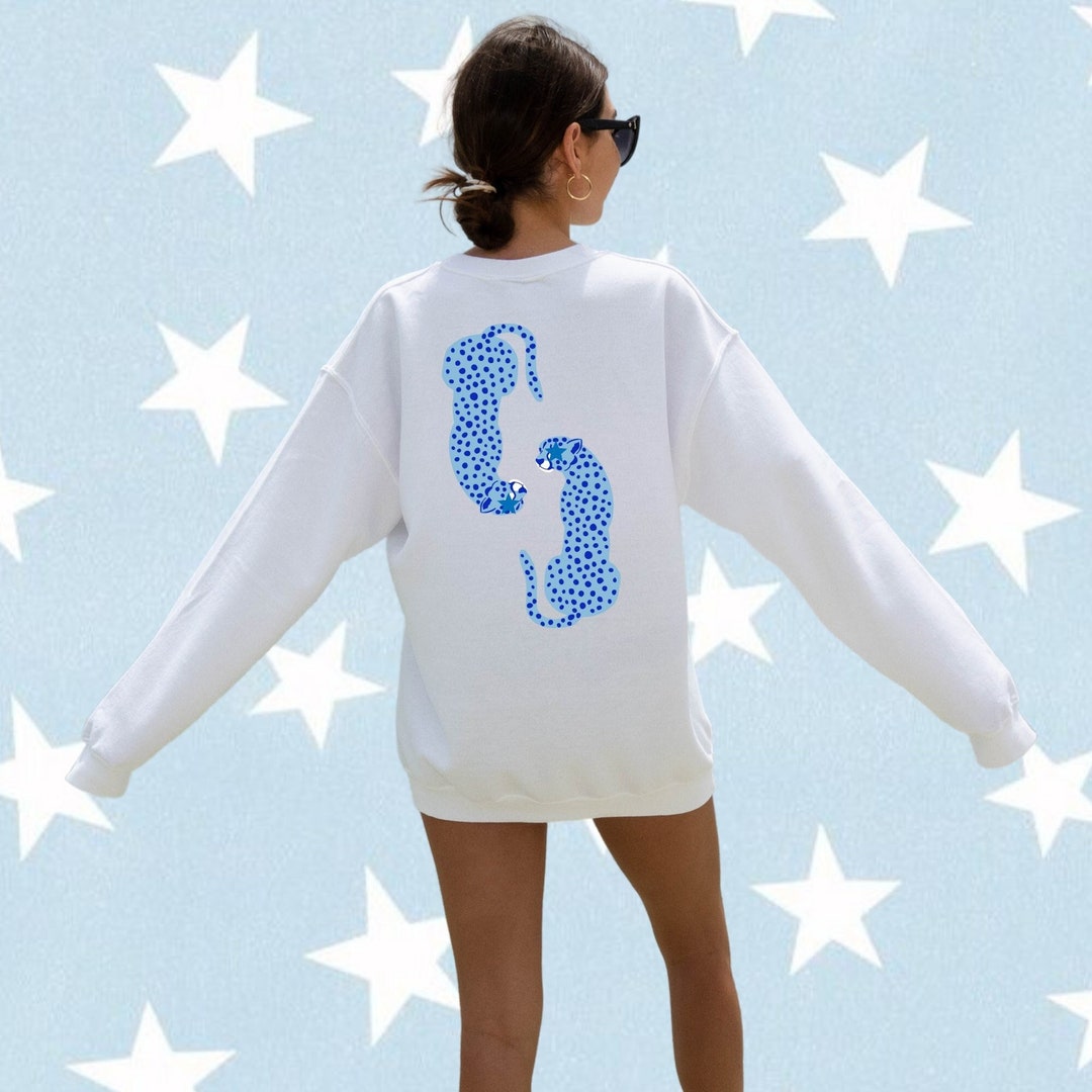 Preppy Leopard Sweatshirt Preppy Sweatshirt Preppy Clothes - Etsy